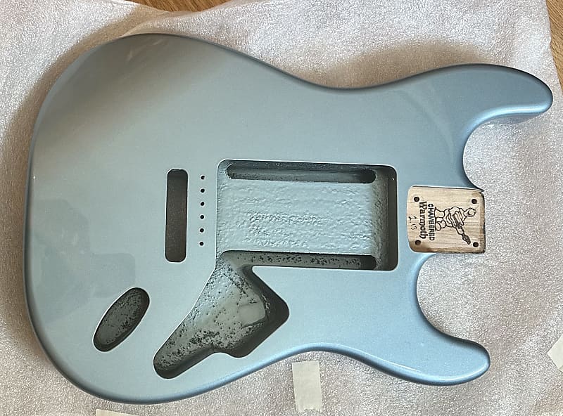 Warmoth Stratocaster Replacement Body 2023 - Blue Ice - 3.2 | Reverb