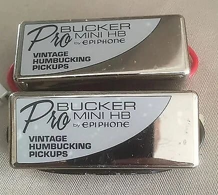 Nickel Epiphone Closed Mini ProBucker Alnico Pickups Fit | Reverb