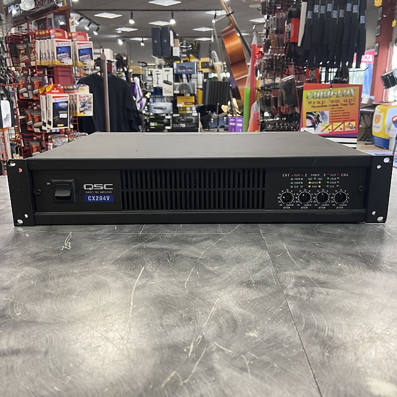 QSC CX204V 4-Channel Commercial Power Amplifier (Small | Reverb