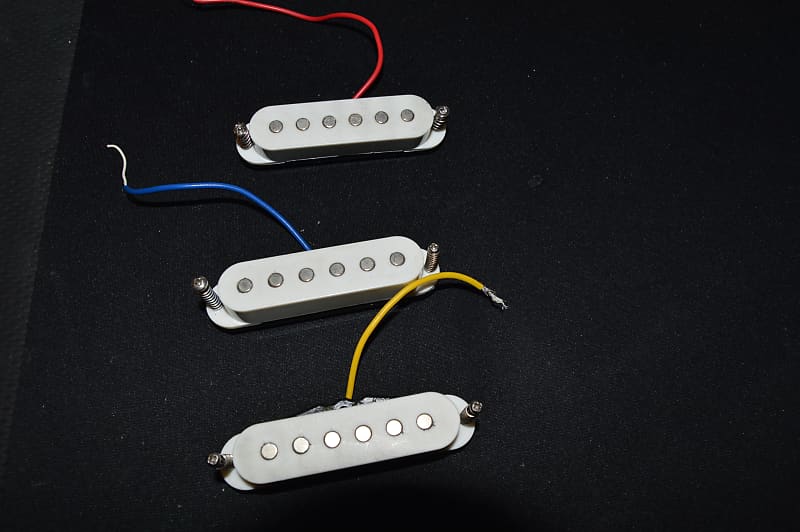 Fender Stratocaster Squier Pickup Set of 3 (N,M,B) | Reverb
