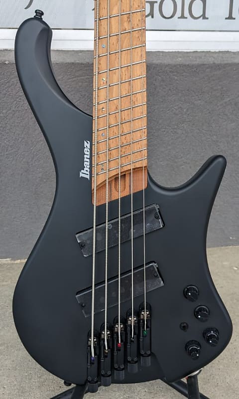 Ibanez EHB1005MSBKF Headless Multi Scale 5-String Bass - | Reverb
