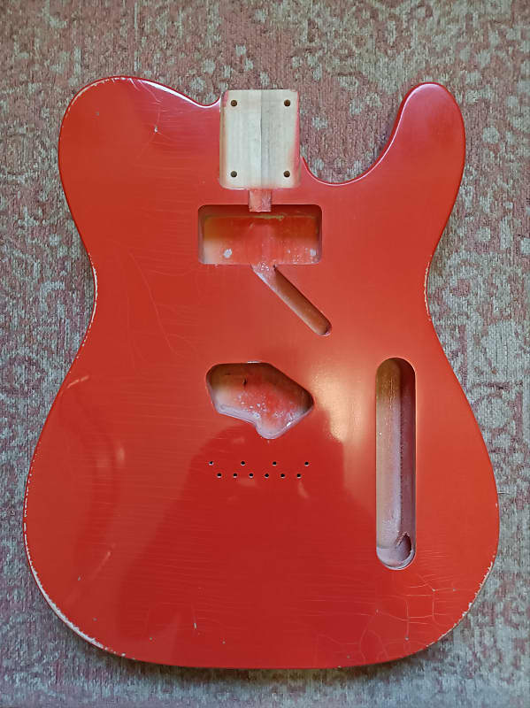 Telecaster Body relic 2023 - Fiesta red | Reverb