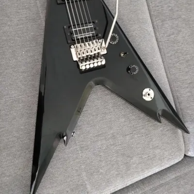 Dean Razorback Flying V Gloss Black | Reverb