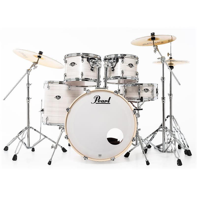 Pearl EXX725BR/C777 Export Slipstream White - Drum Set | Reverb