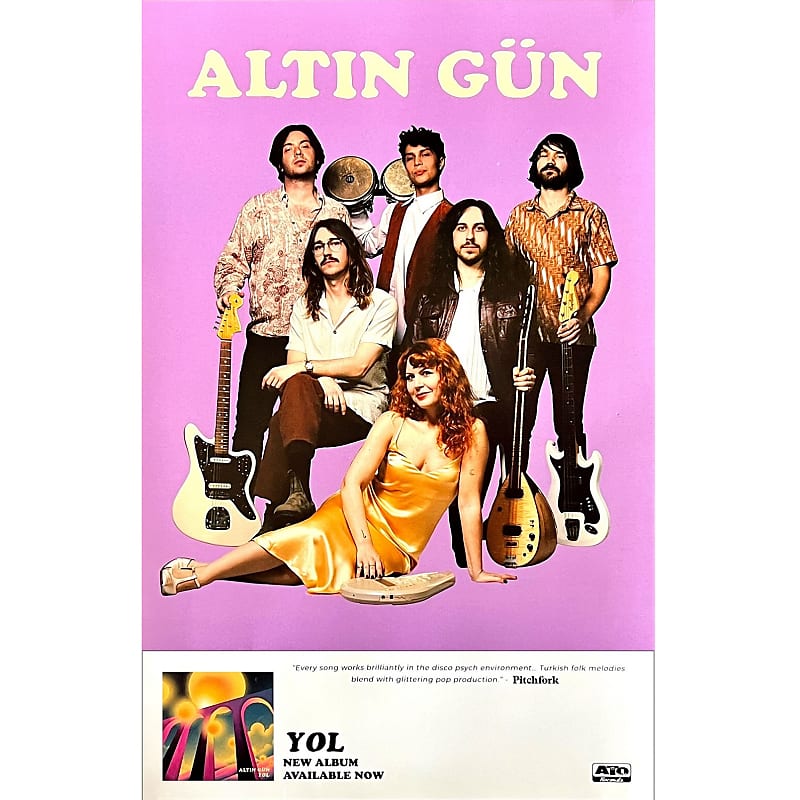 ATLIN GUN - Yol 2022 Ltd Ed New RARE Tour Poster! Psychedlic | Reverb