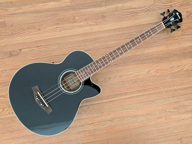Ibanez AEB10BE Acoustic Electric Bass Gloss Black SST | Reverb UK