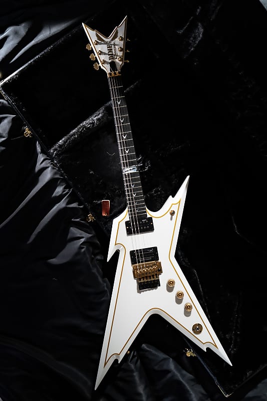 Dean Dime Razorback White-Gold USA/In Stock/Brand New | Reverb