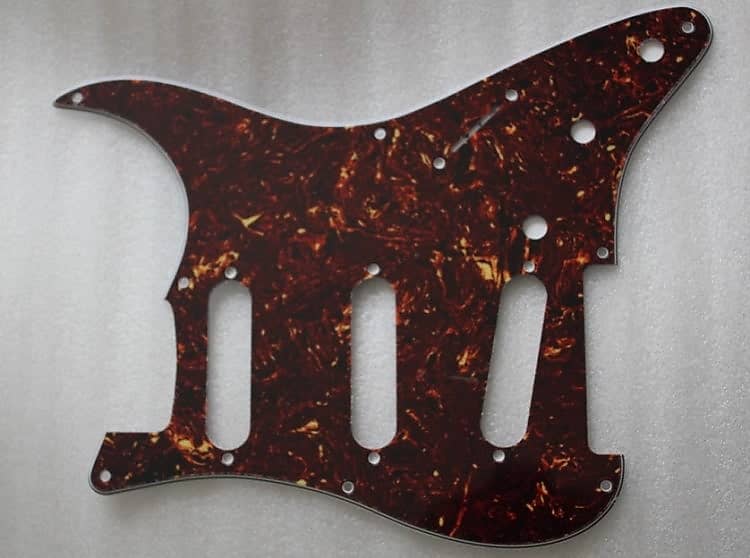 Strat 57' pickguard ,Brown Tortoise Shell Fits Fender | Reverb