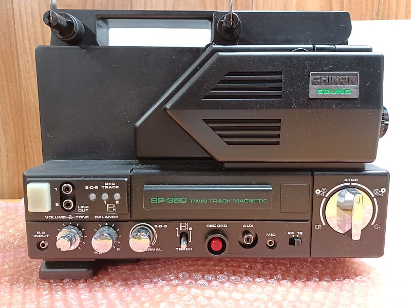 Chinon Sound SP-350 Twin Track Magnetic 8mm Projector Black | Reverb