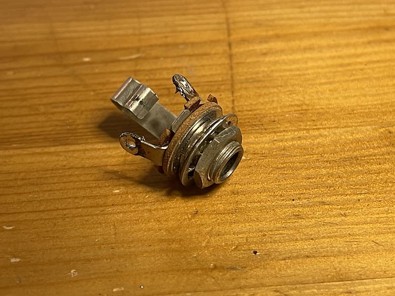 Switchcraft Input Jack 1965 Nickel Gibson | Reverb UK