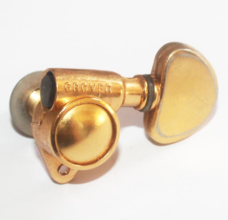 Vintage 1970's Gibson Gold Grover USA Tuner Bass Side Milk | Reverb