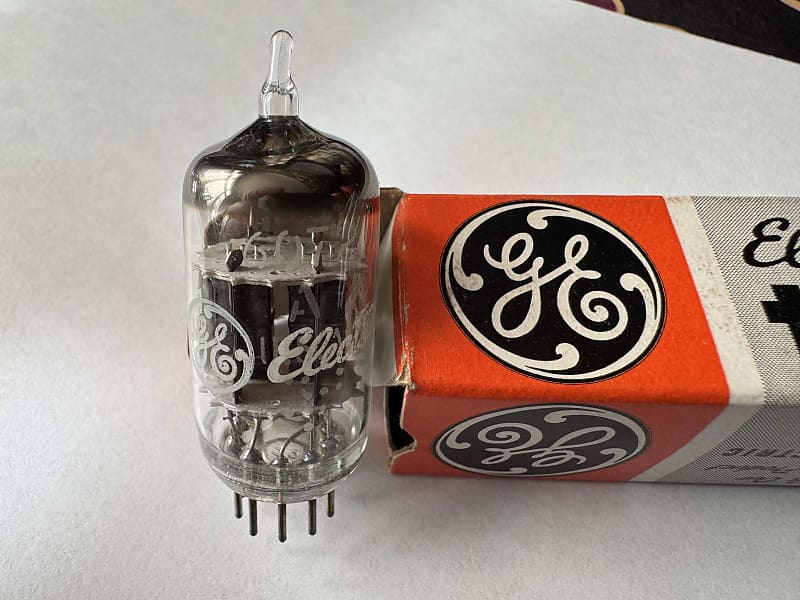 ANOS GE 6072A Triangle Black Plate (~12AY7) | Reverb