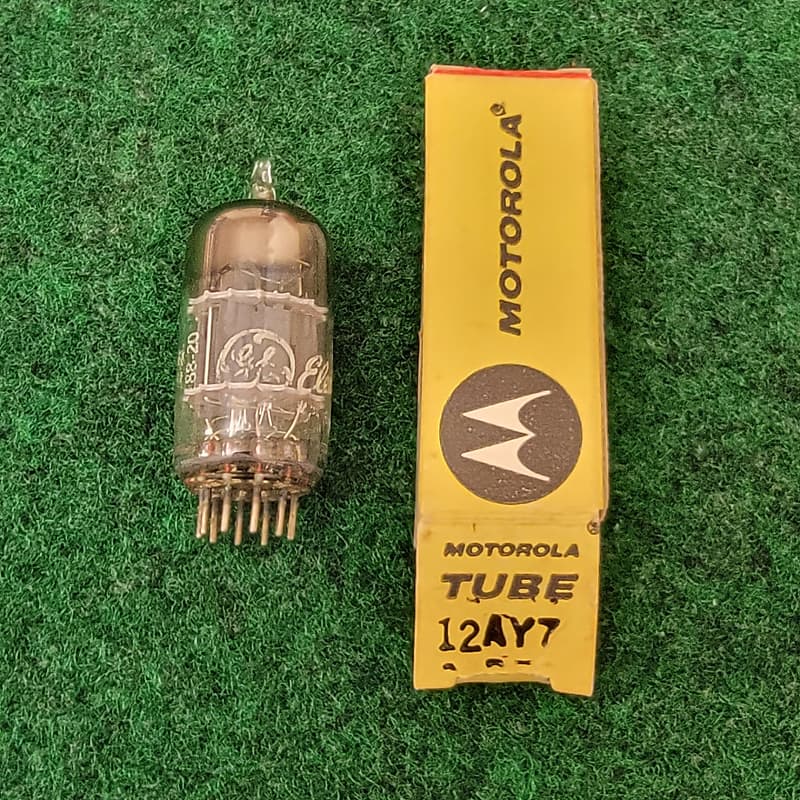 1950s G.E. 12AY7 Preamp Tube TEST ANOS/BAL TRIODES FENDER AMP | Reverb