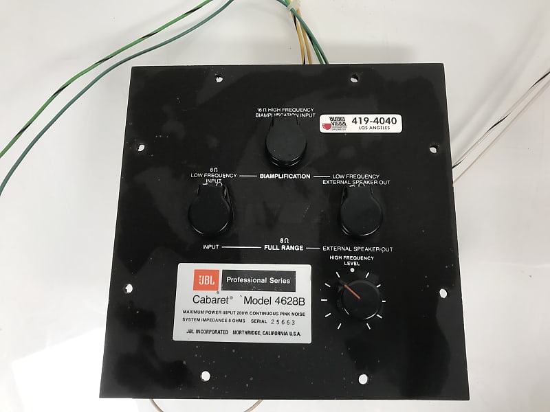 Vintage JBL Cabaret 4628B Single Crossover | Reverb