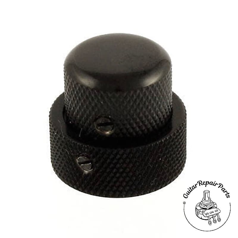 Stacked Concentric Control Knobs for CTS / SAE Pots - Black | Reverb