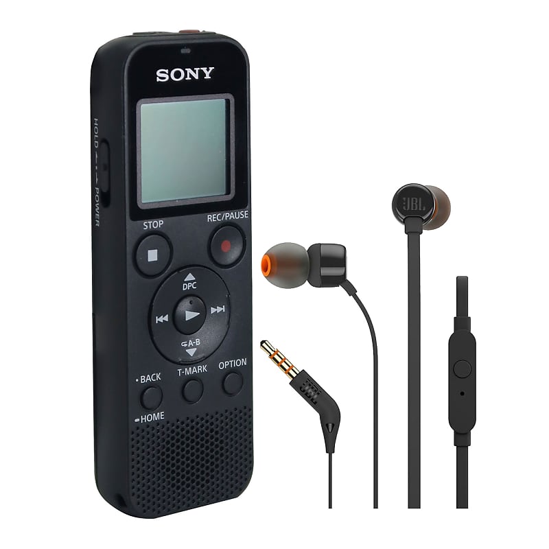 Sony ICD-PX370 Digital Voice Recorder + JBL T110 in Ear | Reverb