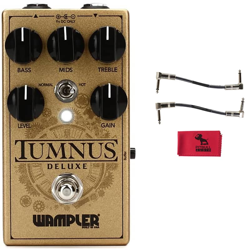 Wampler Tumnus Deluxe Overdrive Pedal w/ Patch Cables & Cloth | Reverb