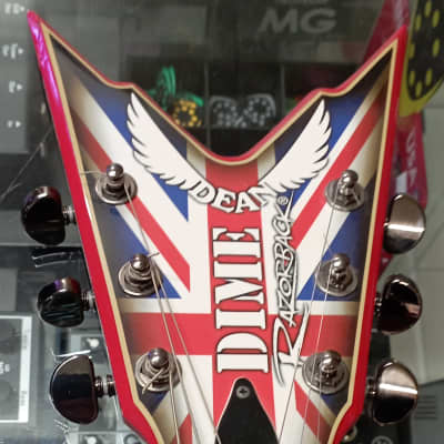 Dean Dime Razorback union jack Limited Edition Dimebag | Reverb UK