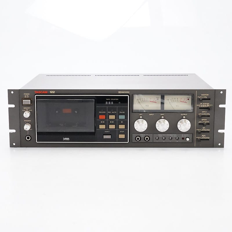 Tascam 122 Professional 3 Head Rack Mounted Stereo Cassette | Reverb