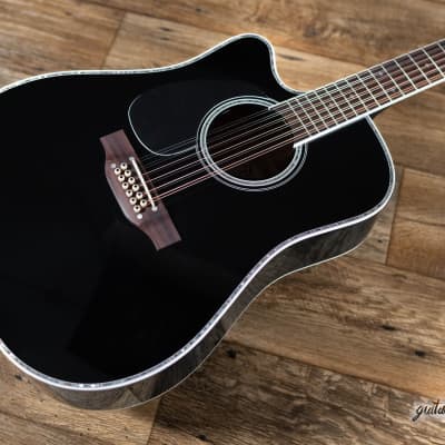 Takamine EF381DX LH 12-String Left-Handed Dreadnought Guitar | Reverb