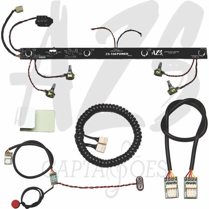 NEW AZS ZS-106 Power Max Accordion Microphone Kit 4x1 Mono | Reverb UK