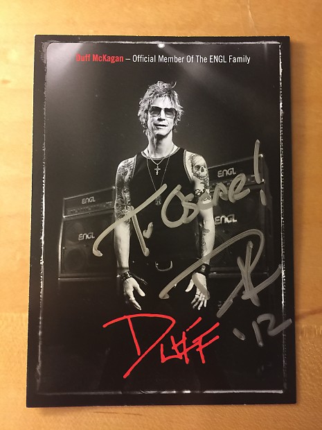 Duff Mckagan Autograph from NAMM 2012 | Reverb