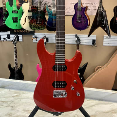 Samick SS 71 Double Cutaway Hot Rod Red | Reverb
