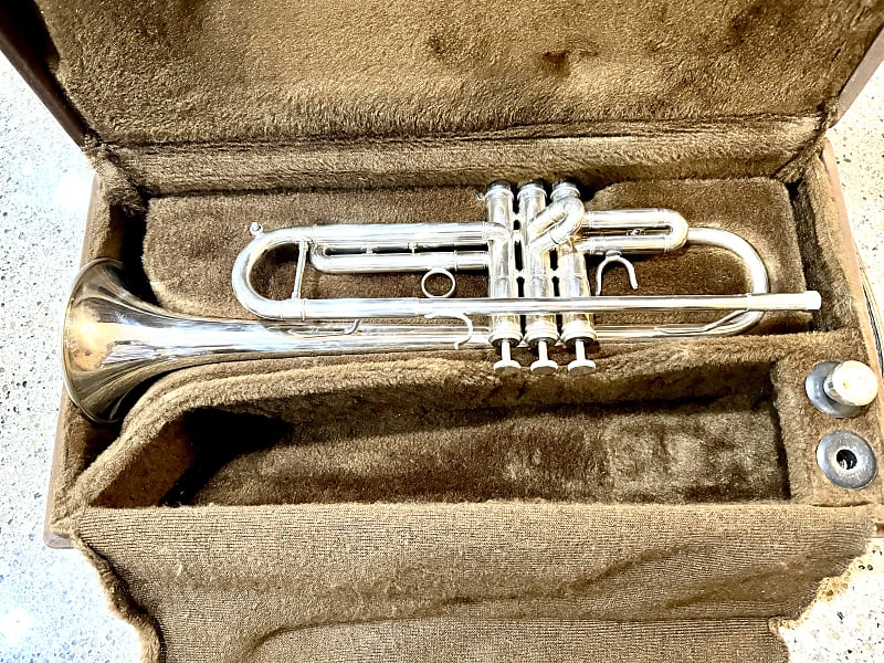 F. Besson International - Silver Plated Trumpet w/ Weighted | Reverb