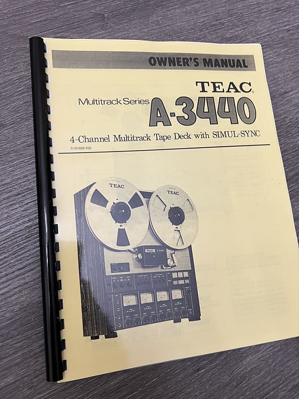 Teac A3440 Original SERVICE & INSTRUCTION MANUALS | Reverb