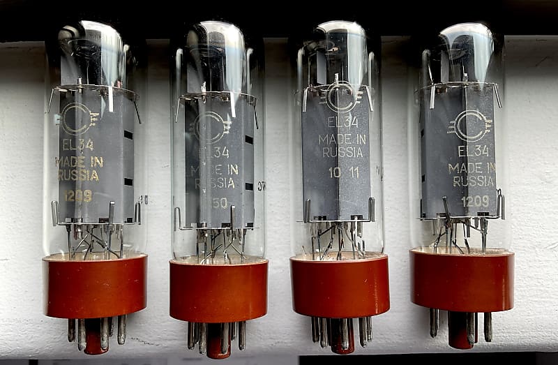 GENUINE VINTAGE "NOS" WINGED C SED EL34 - WC - MATCHED QUAD - | Reverb