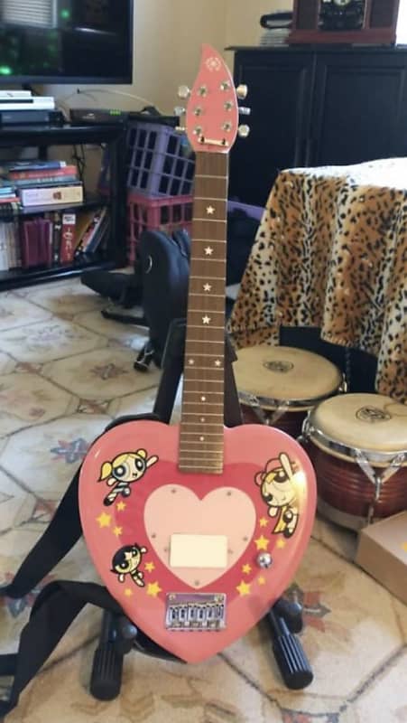 RARE 2002 Schecter Daisy Rock Powerpuff Girls Guitar w/ | Reverb