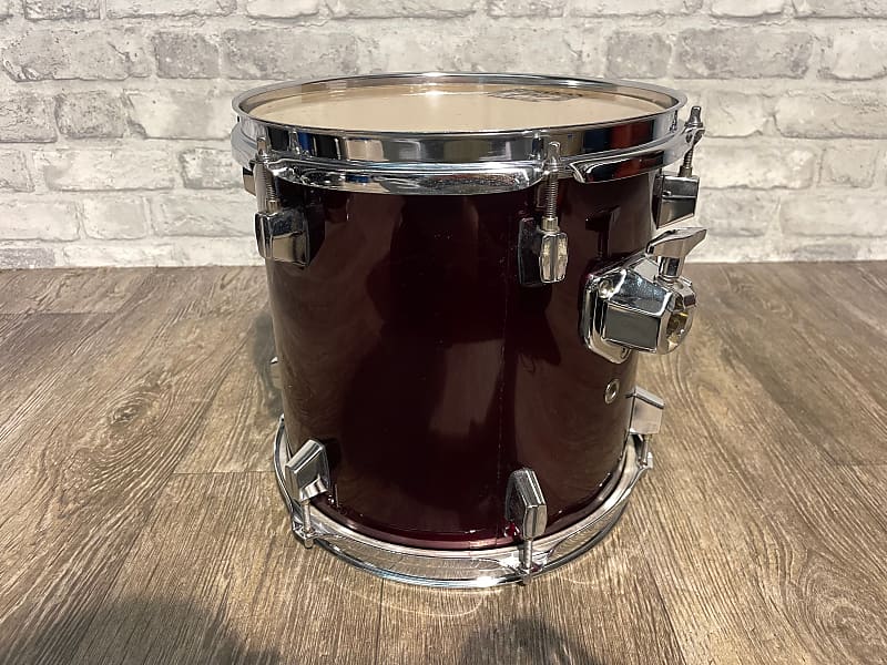 Red Rack Tom Drum 10”x10” / Drum Kit Accessory #FL33 | Reverb