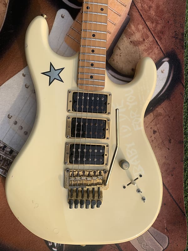 Kramer Vintage Richie Sambora Signature Guitar 1988 - Ivory | Reverb