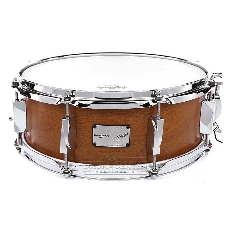 Canopus Yaiba Maple Snare Drum 14x5.5 Antique Brown Matte | Reverb