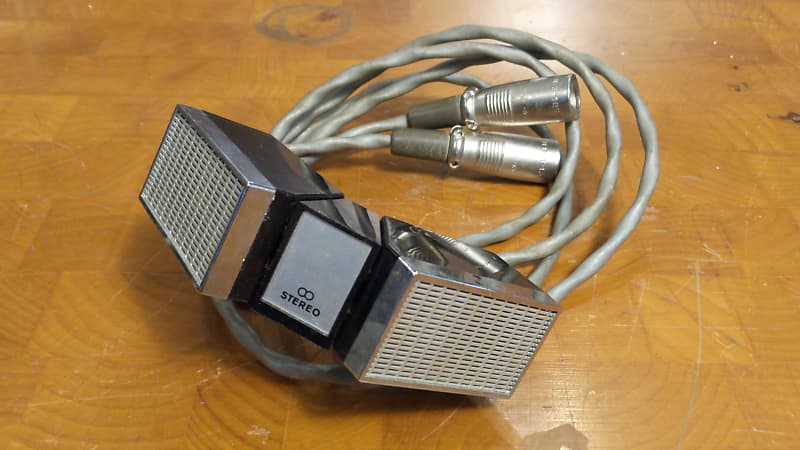 Vintage 1960's Philips EL-1979 Stereo Microphone Black & | Reverb