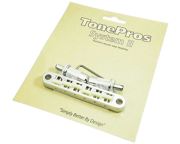TonePros TPFPG Locking Metric Tuneomatic Bridge, Nylon | Reverb