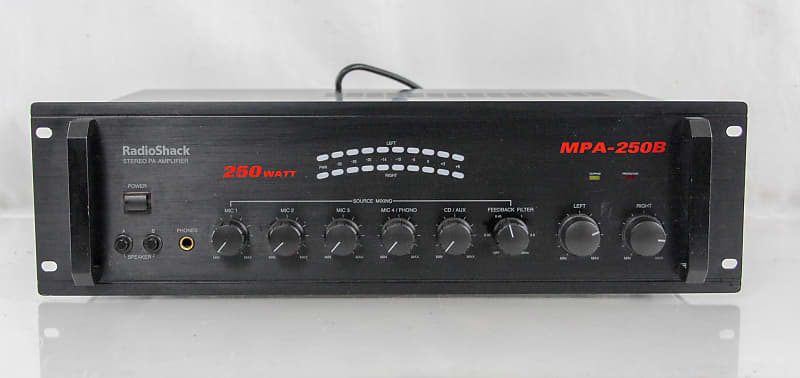 Radio Shack MPA-250B 250 Watt Stereo PA Amplifier | Reverb
