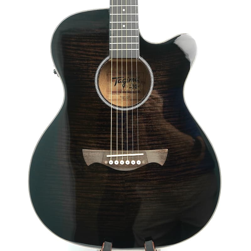 Tagima TW 32 EQ Acoustic Electric Guitar - Trans Black | Reverb