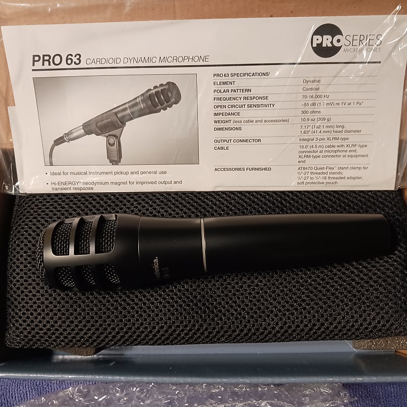 Audio Tech Pro Mic AT Pro 63 2020 - Black | Reverb