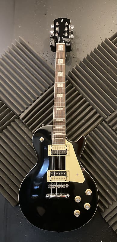 Stagg "L" Series Electric Guitar Black | Reverb