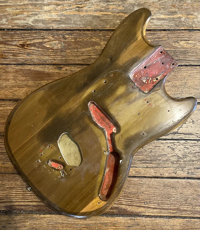 Fender Musicmaster Bass Body - Vintage 1978 | Reverb