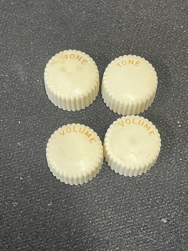 Harmony Cupcake knob volume and tone set of 4 1960s | Reverb