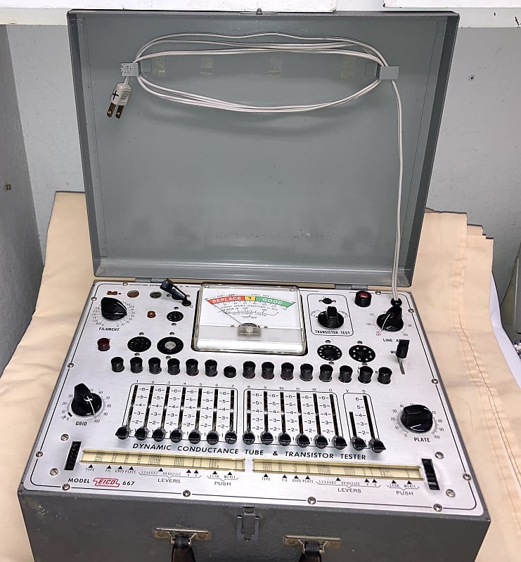 Eico Model 667 Tube Tester with Documentation, Tested and | Reverb