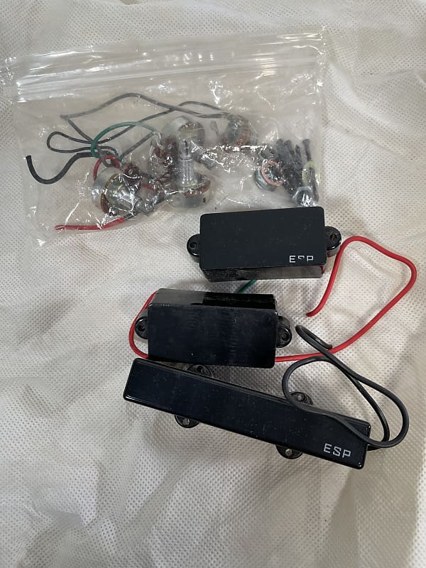 ESP Bass pickups pj - Black | Reverb