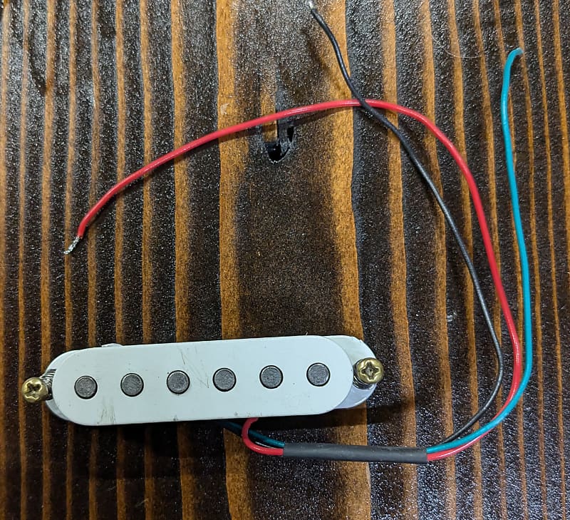 Fender Pickups, Strat, SCN , Bridge Pickup, White Cover (Make | Reverb