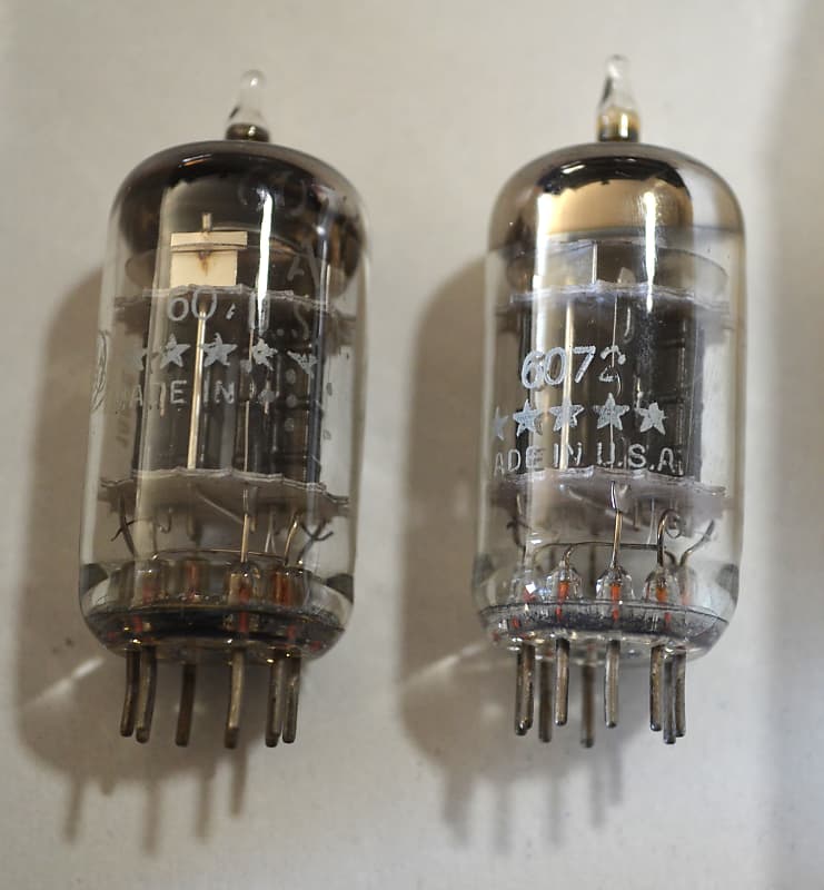 (2) GE General Electric 6072 5 star Tubes 60s? for C12 Ela | Reverb UK