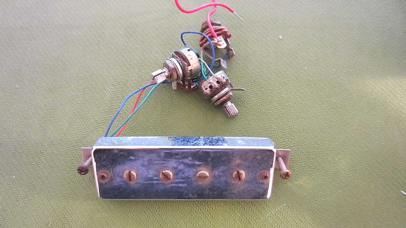 Teisco Bass Pickup 1960s - Chrome | Reverb