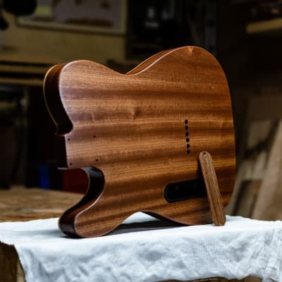 Flamed Maple Telecaster Body / Maple & Sapele Tele | Reverb