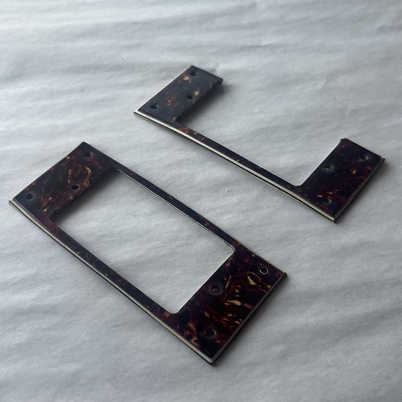 Univox Jazzbox Tortoise Shell Celluloid Pickup Border Covers | Reverb