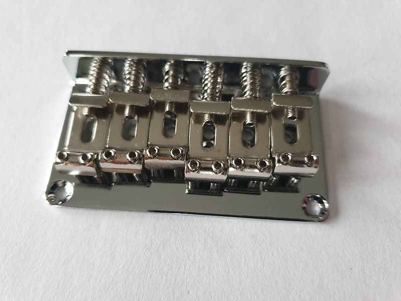 Stratocaster & telecaster guitar steel hardtail bridge chrome | Reverb
